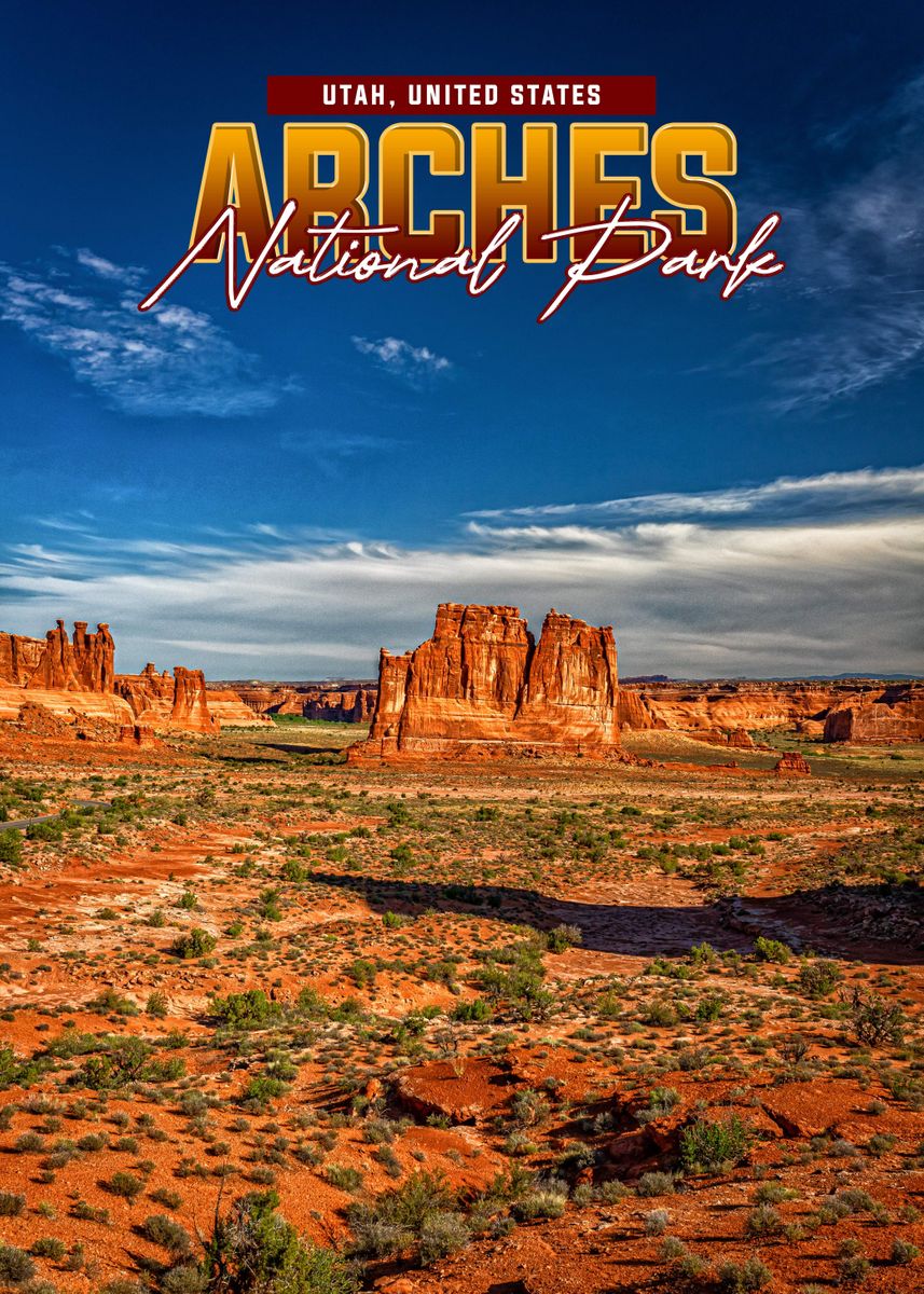 'Arches National Park' Poster by Gestalt Imagery | Displate