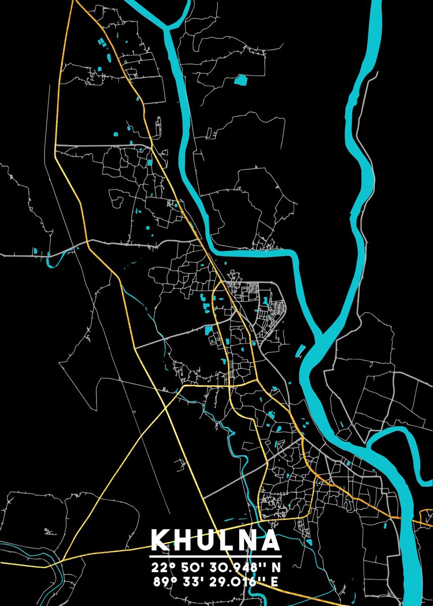 'Khulna Bangladesh' Poster, picture, metal print, paint by Clayborne ...