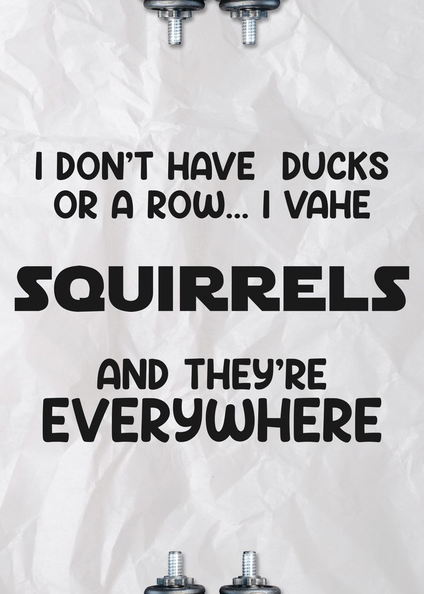 'Squirrels Everywhere' Poster, picture, metal print, paint by Colorize Studio | Displate
