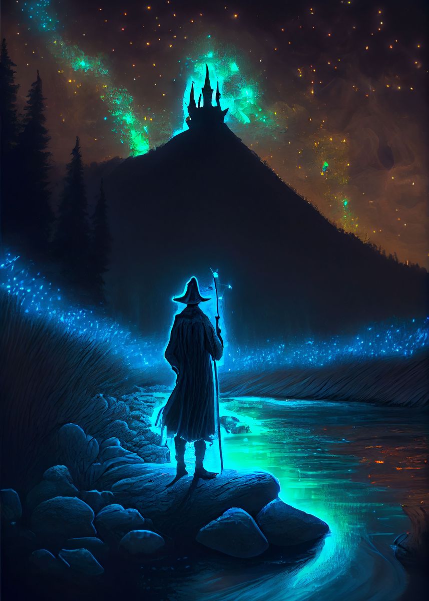 'Wizards Journey' Poster, picture, metal print, paint by Polymath ...