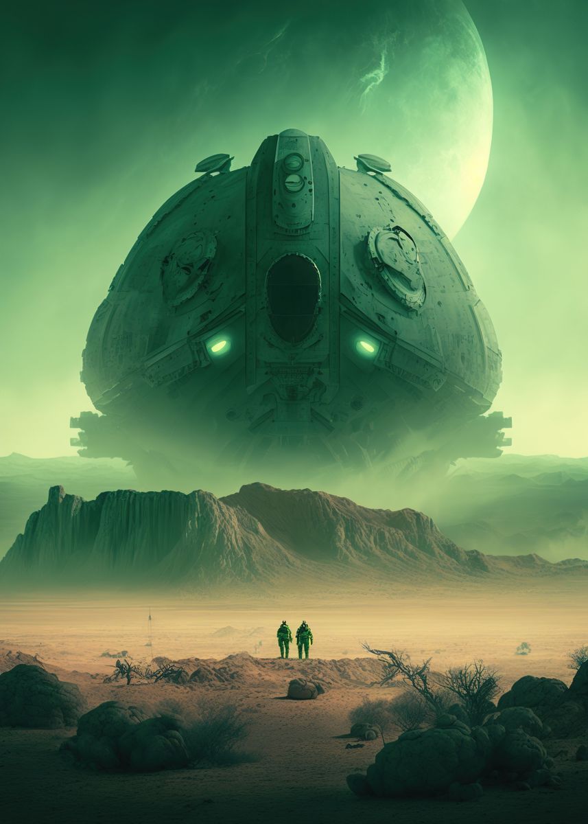 'Unknown Planet Welcome' Poster, picture, metal print, paint by Nimbus ...