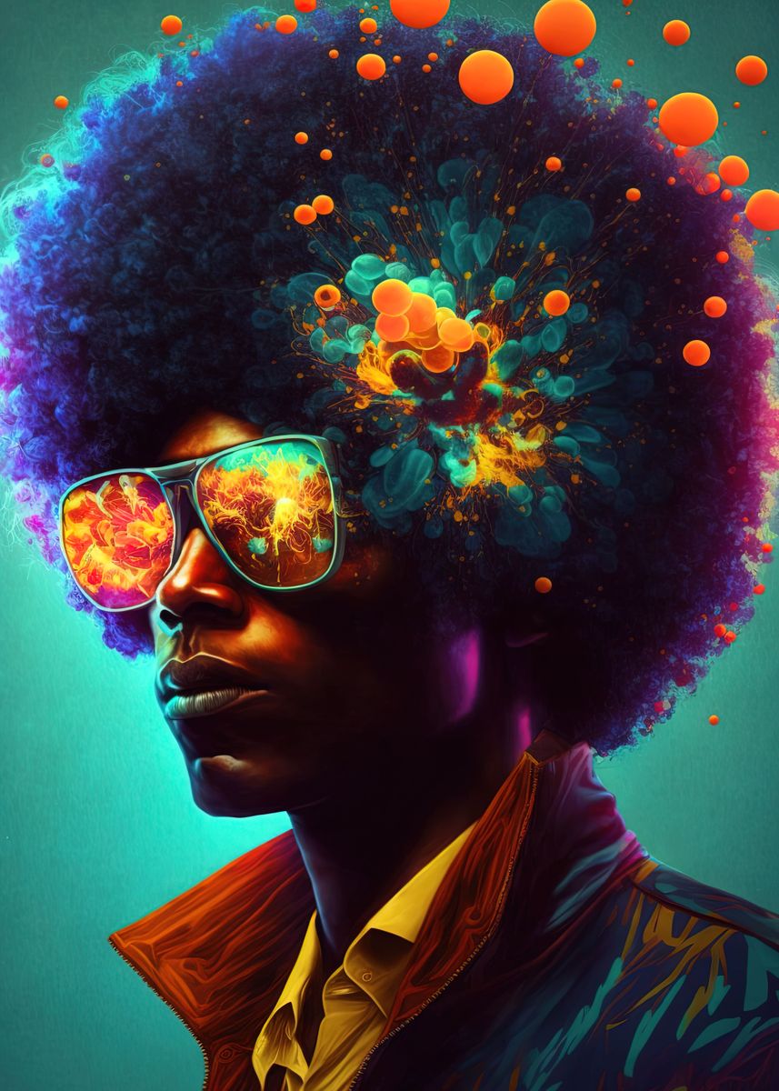 'Colorful Thoughts' Poster, picture, metal print, paint by Morphic ...