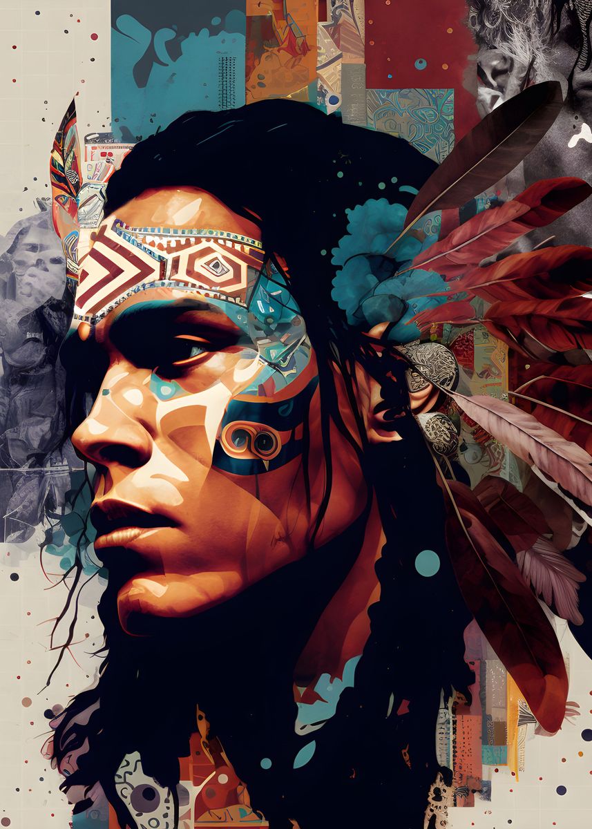 'Cultural Portrait America' Poster by Jai Kingsdale | Displate