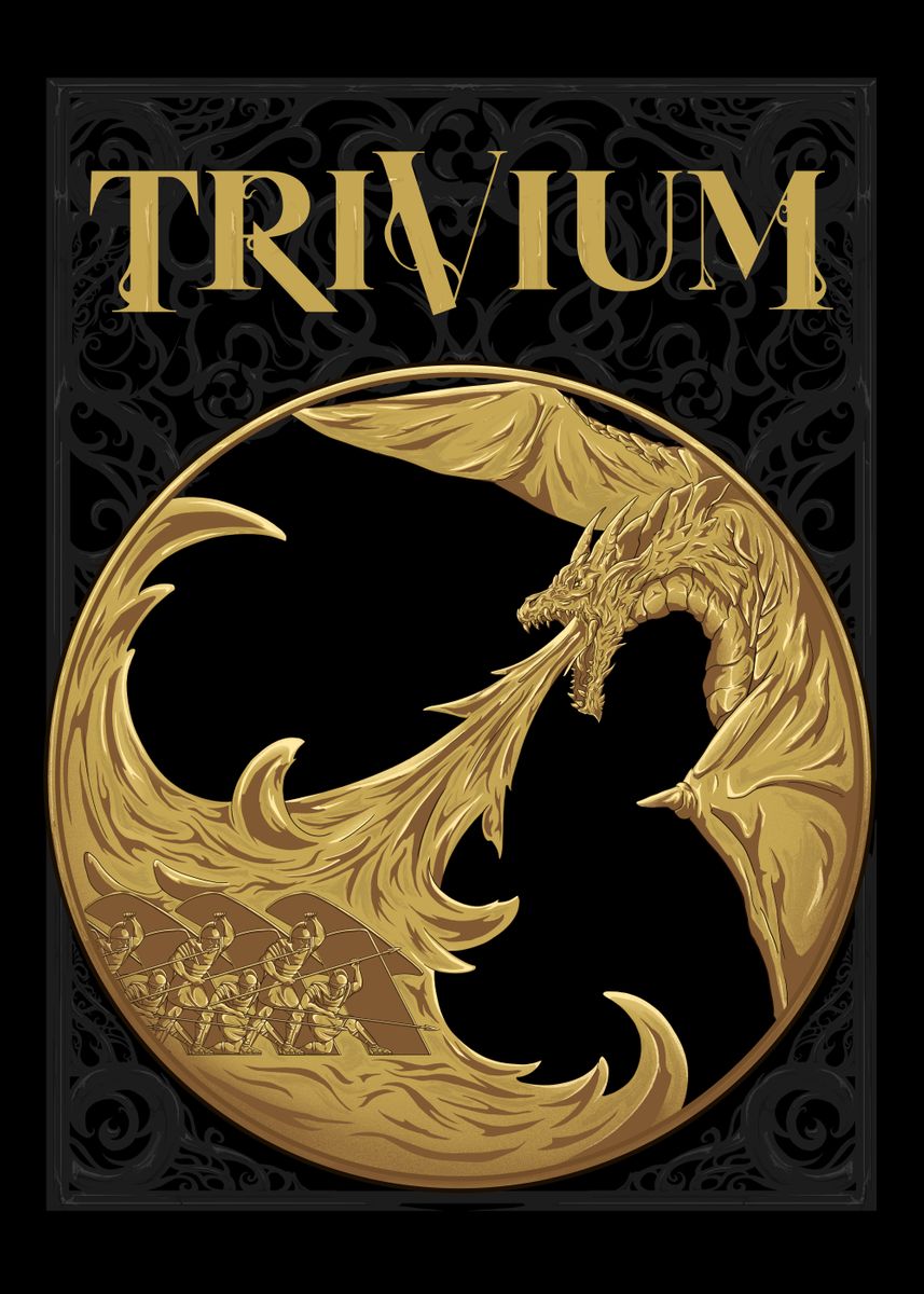 'Trivium art 3' Poster, picture, metal print, paint by Trivium | Displate