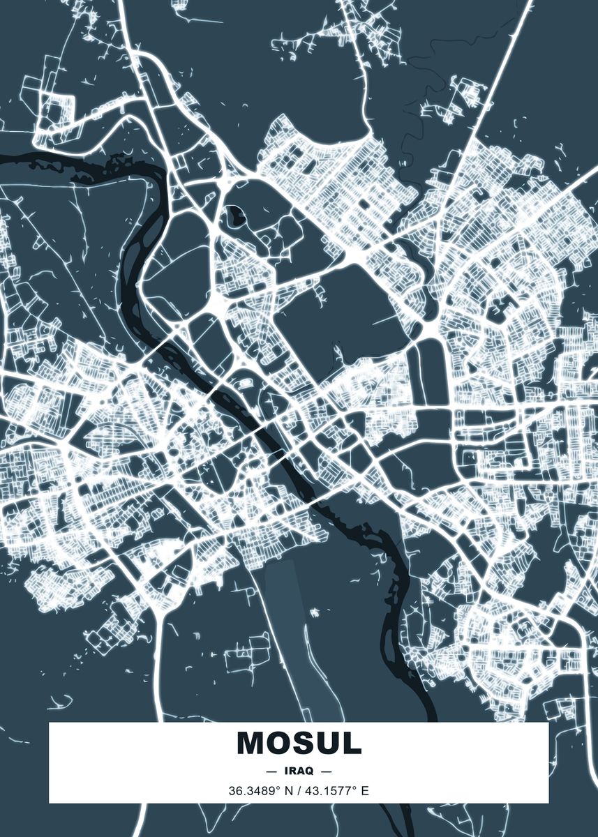 'Mosul' Poster, picture, metal print, paint by Bo Kev | Displate