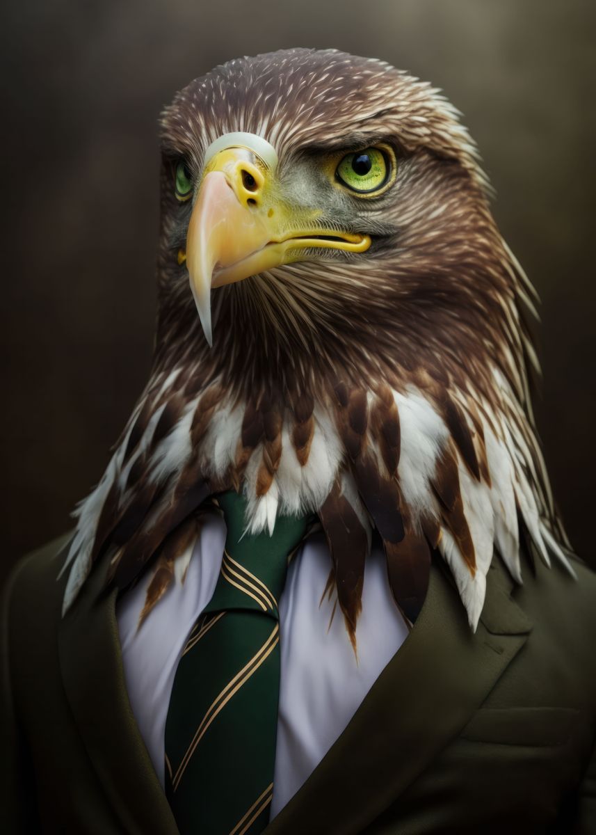 'boss of eagle' Poster, picture, metal print, paint by graficart | Displate