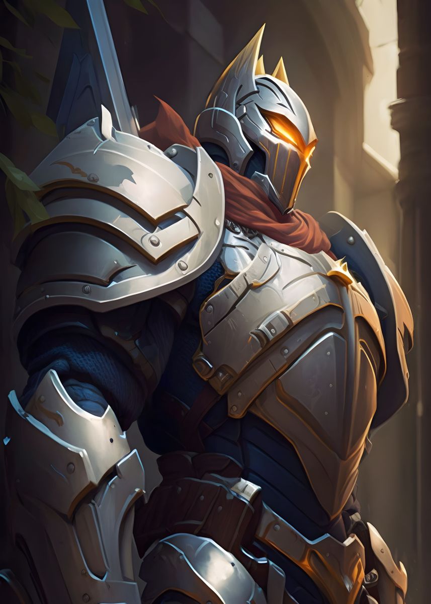 'Knight' Poster by Paul Blank | Displate