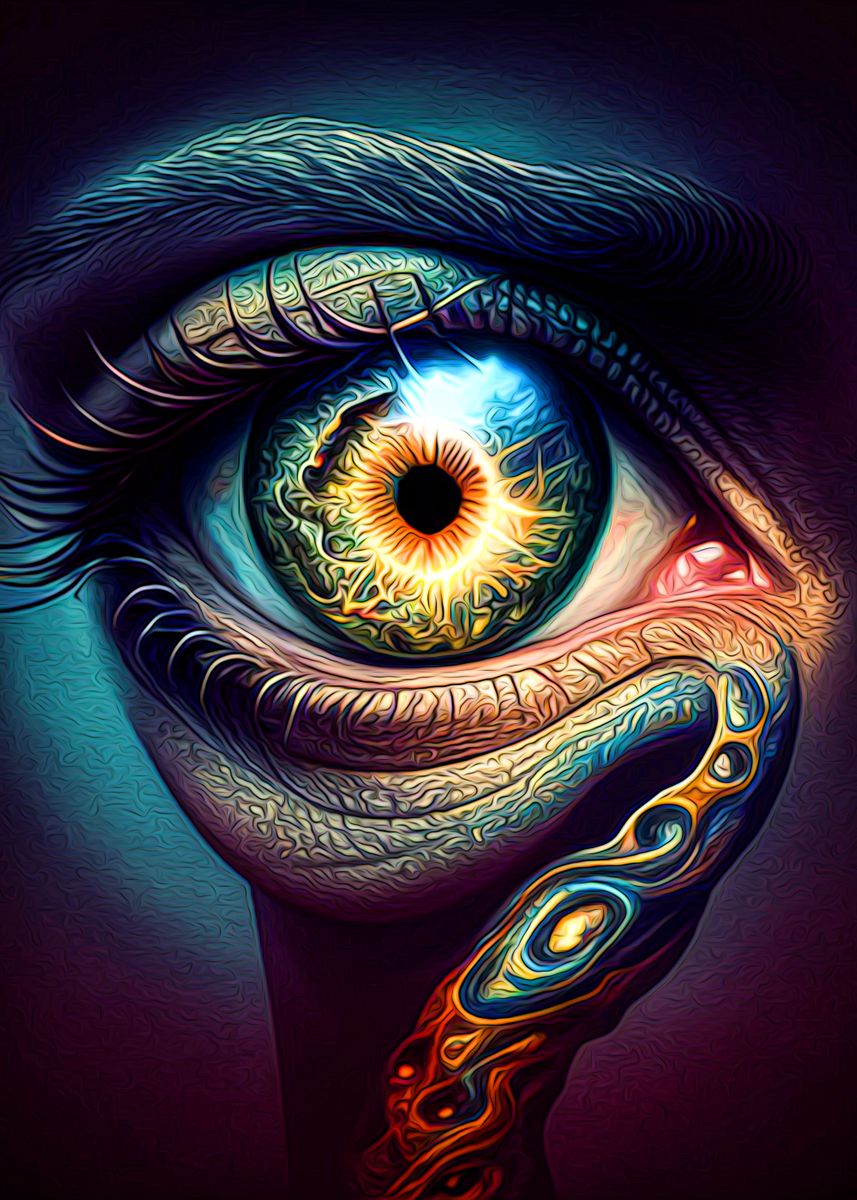 'Eye' Poster, picture, metal print, paint by berry nguyen | Displate