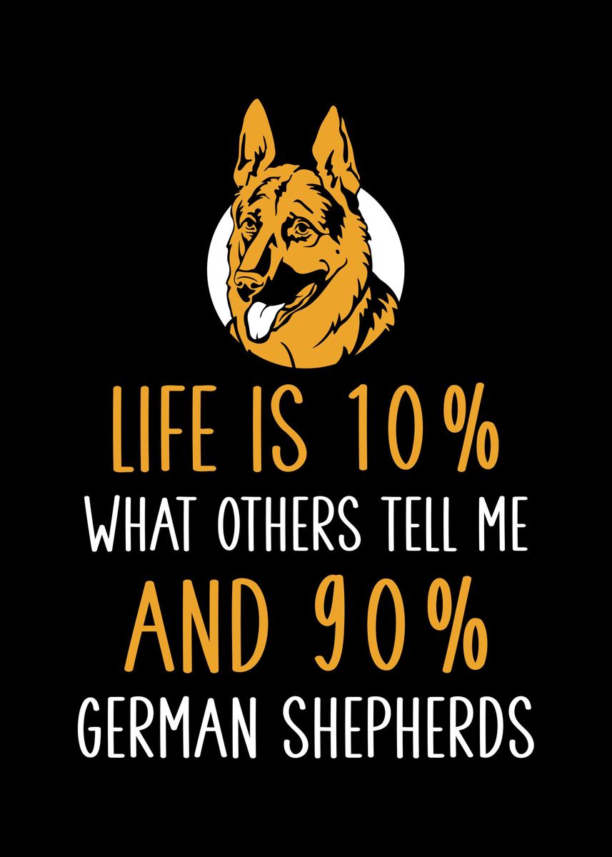 'German Shepherd' Poster, picture, metal print, paint by Sebastian ...