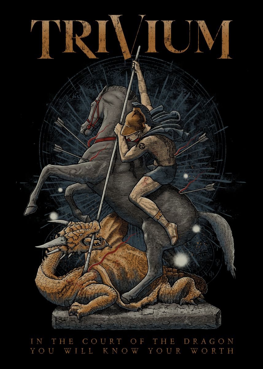 'Trivium art 9' Poster, picture, metal print, paint by Trivium | Displate