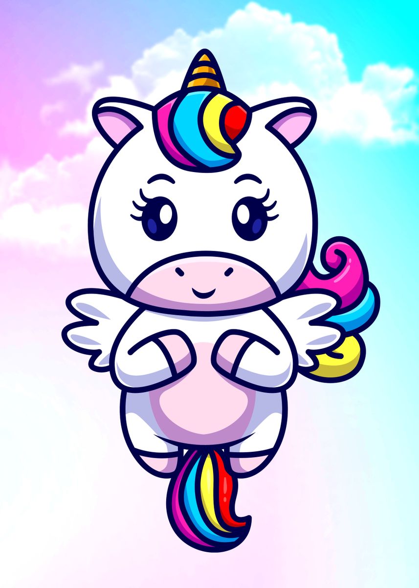 'Unicorn' Poster, picture, metal print, paint by khoa doan | Displate