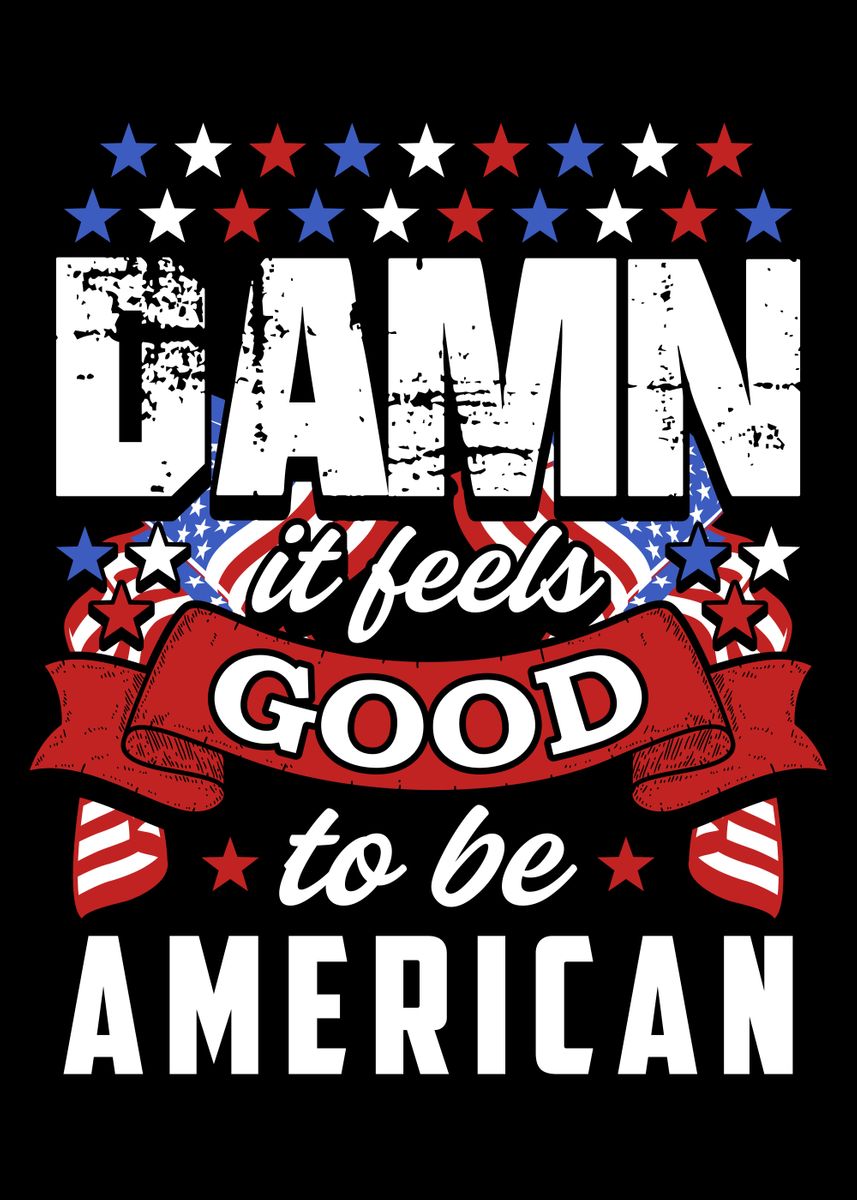 'American' Poster, picture, metal print, paint by crbn design | Displate