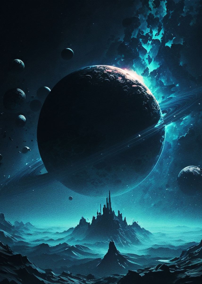 'Fantasy Galaxy' Poster by Muh Asdar | Displate