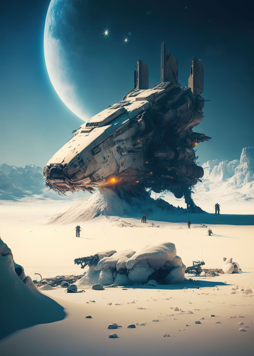 'Frozen Planet Expedition' Poster, picture, metal print, paint by ...