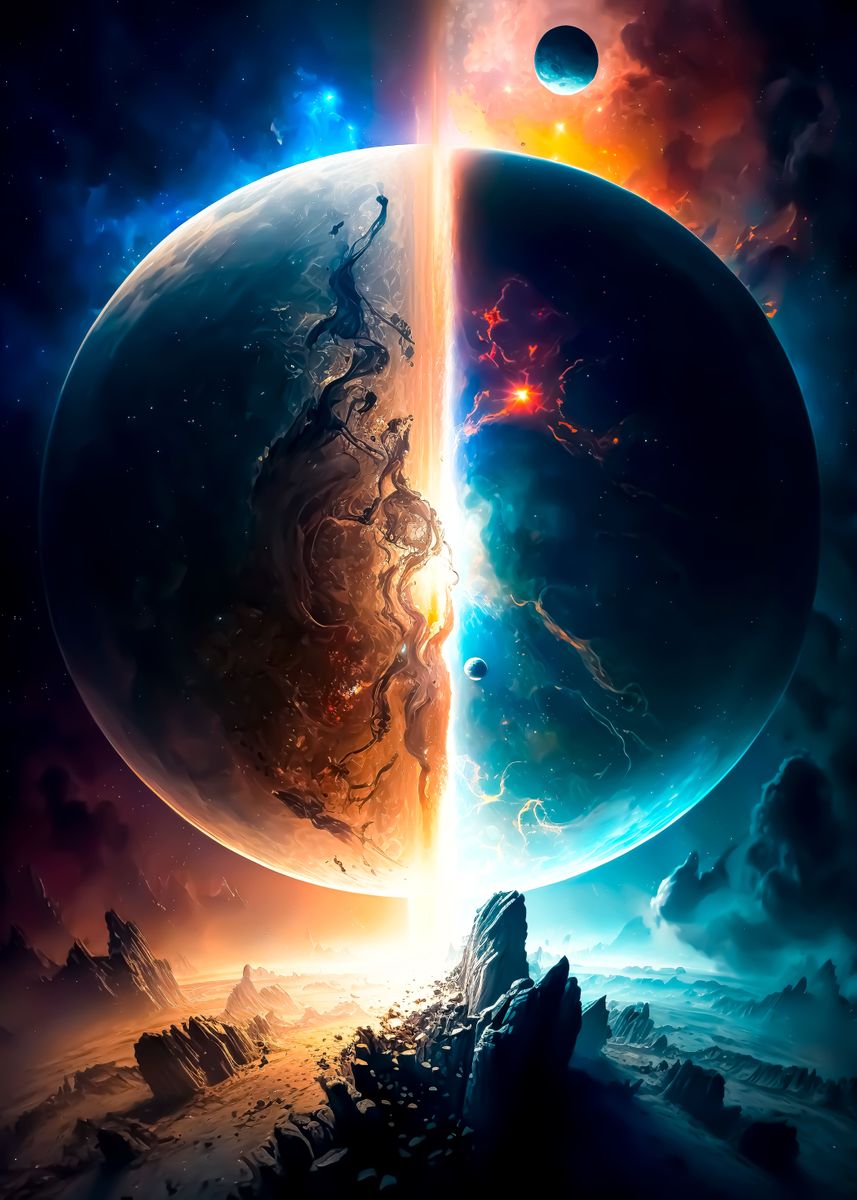 'Parallel Worlds' Poster, picture, metal print, paint by James Garcia ...