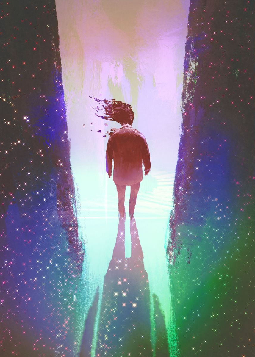 'Dark Space' Poster, picture, metal print, paint by Color Art | Displate