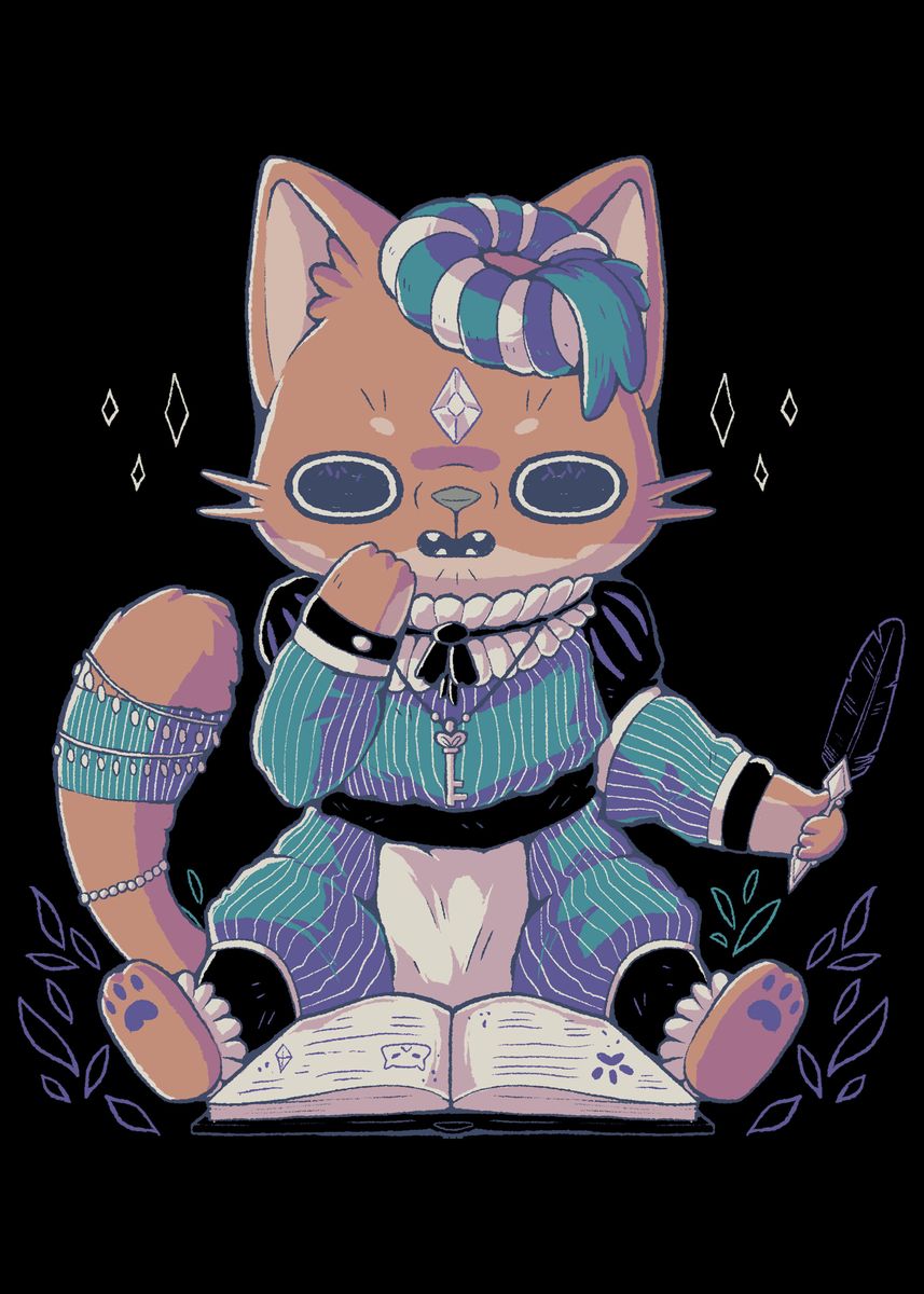 'Chamberlain Cat' Poster, picture, metal print, paint by xMorfina Elisa ...