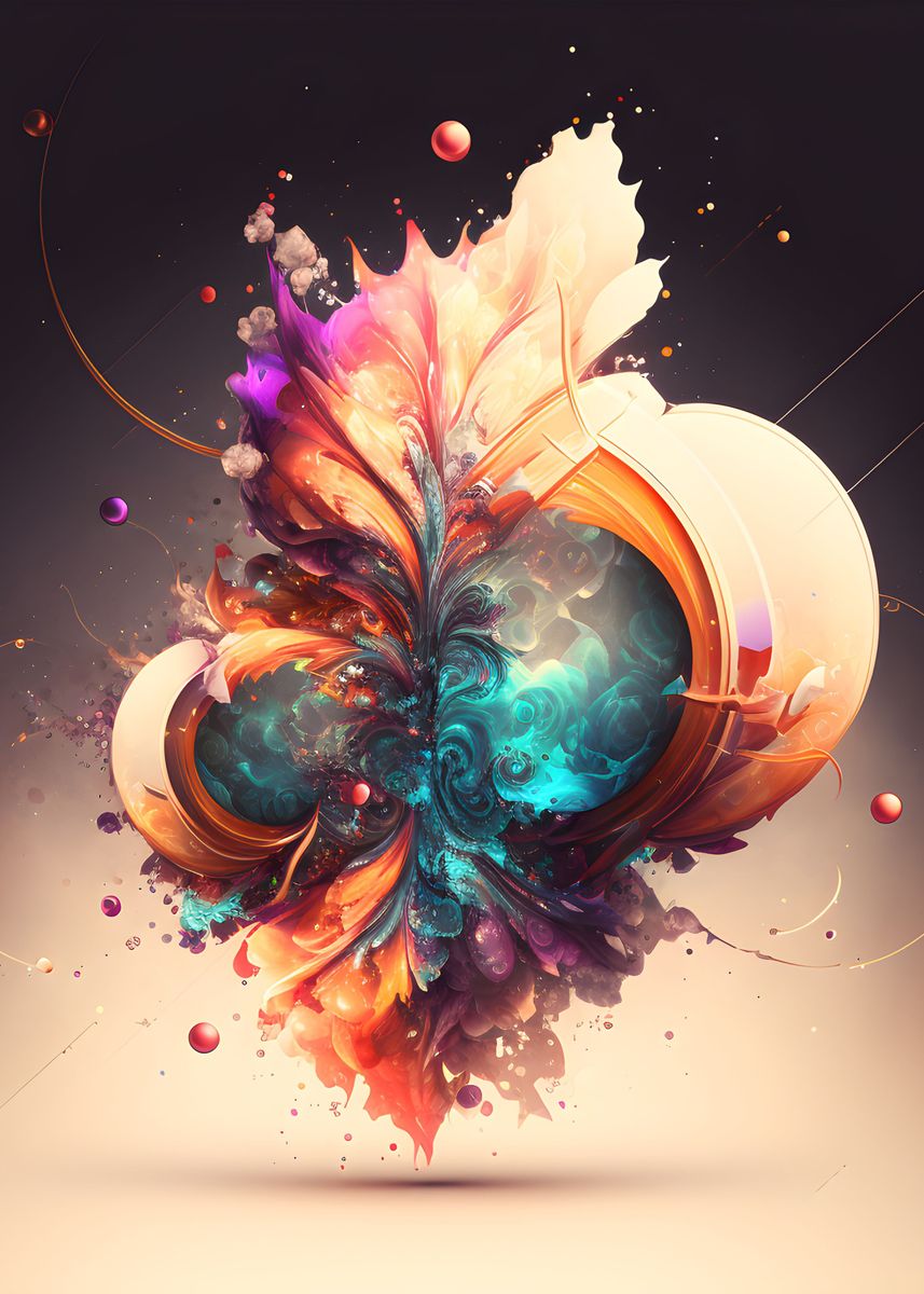 'Abstract Expansion' Poster, picture, metal print, paint by Jai ...