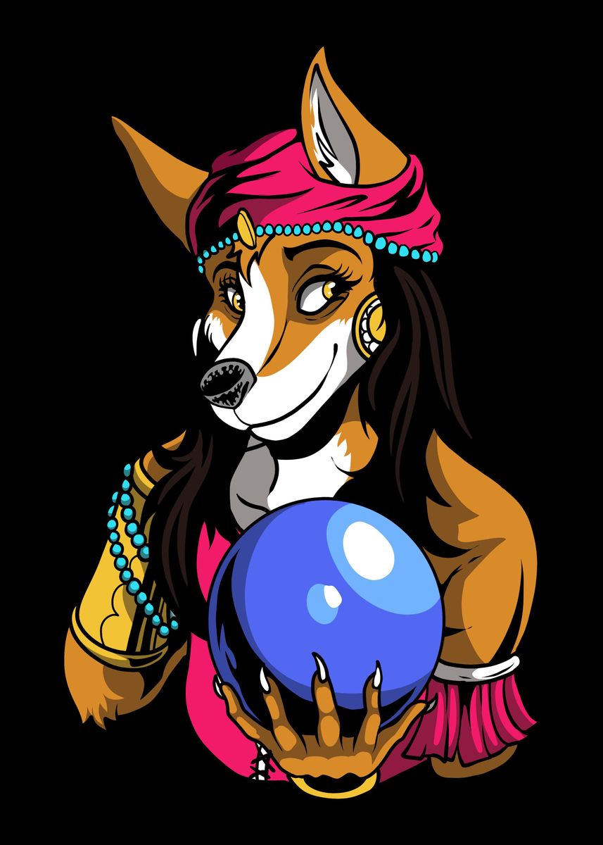 'Furry Fandom Gypsy' Poster, picture, metal print, paint by BobbyBubble ...