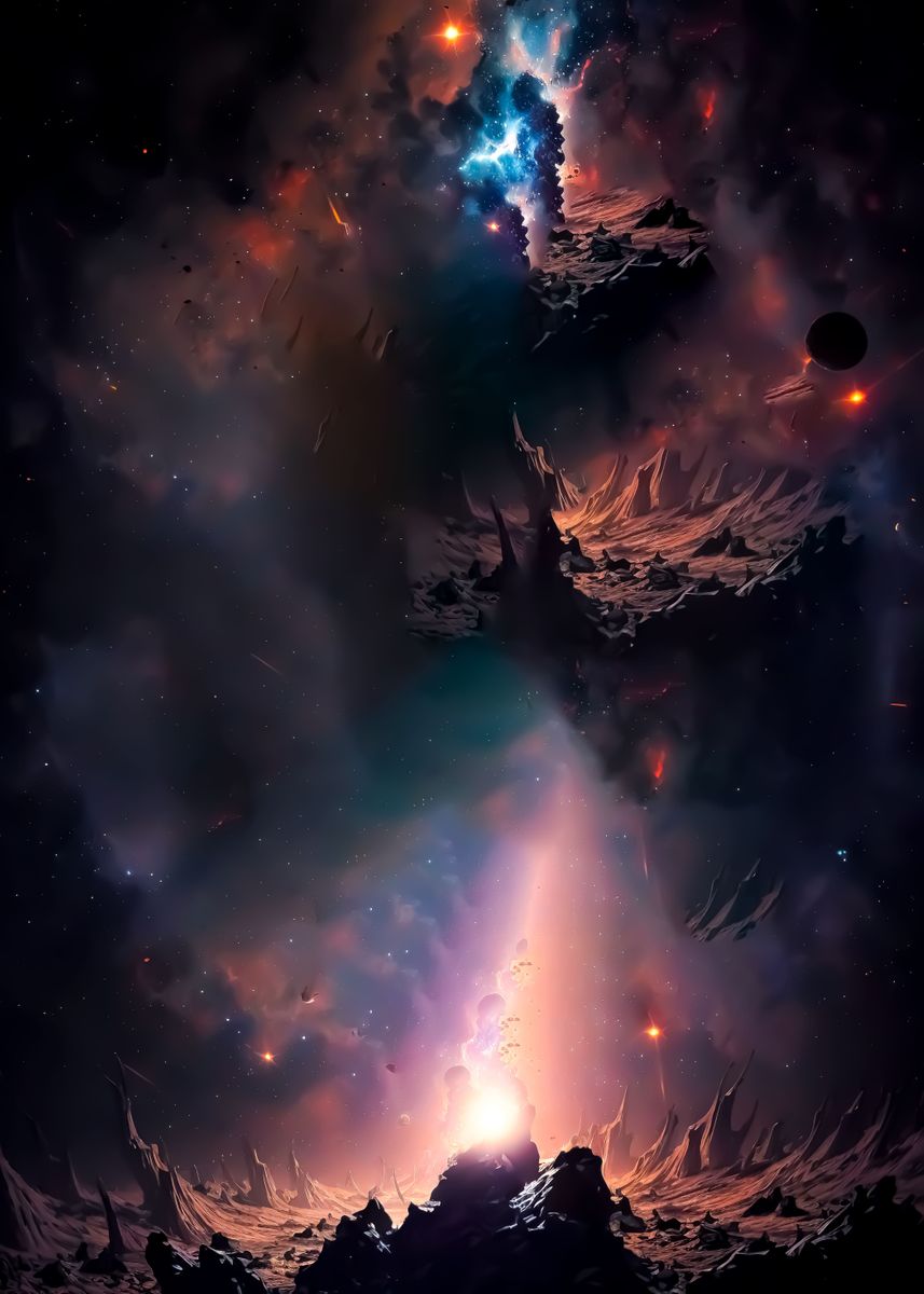 'Stardust' Poster, picture, metal print, paint by James Garcia | Displate