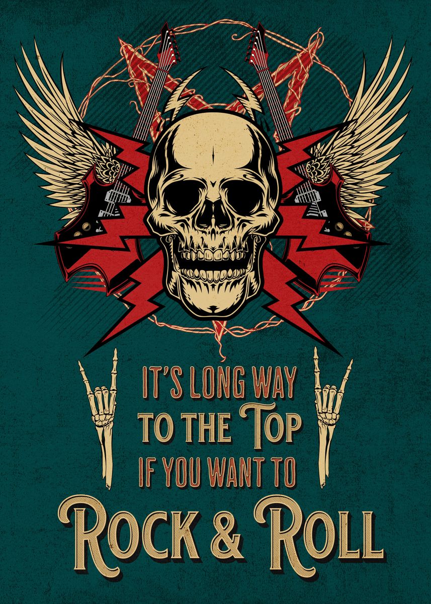 'Rock n Roll poster' Poster, picture, metal print, paint by du giang ...