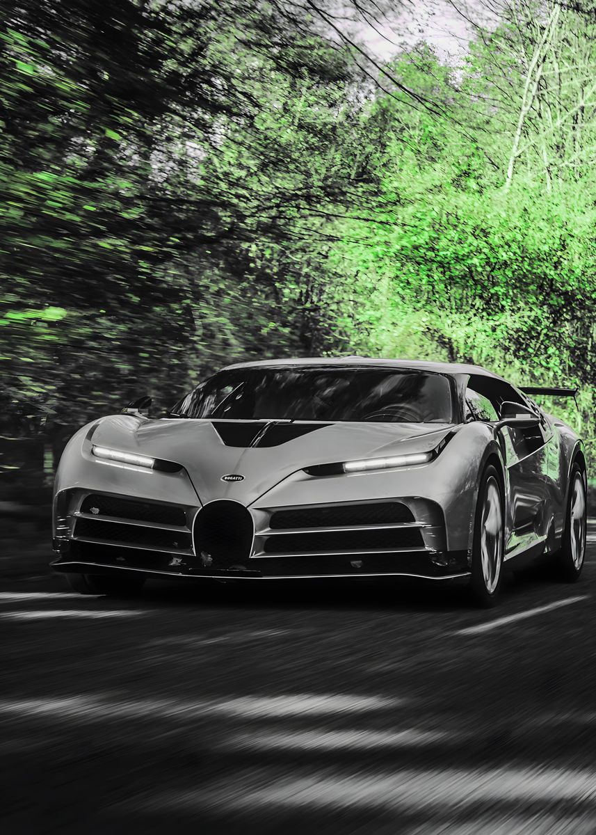 'Bugatti ' Poster, picture, metal print, paint by Recca | Displate