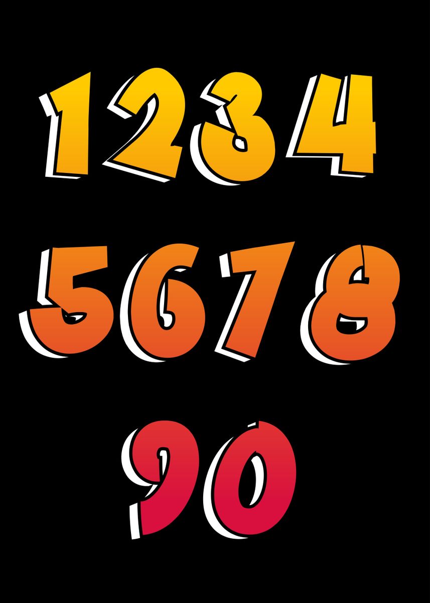 'One Two Three' Poster, picture, metal print, paint by Jon Polly | Displate