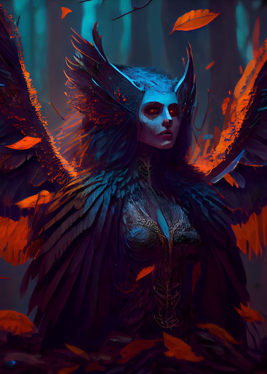 'Harpy' Poster, picture, metal print, paint by PixelBloke | Displate