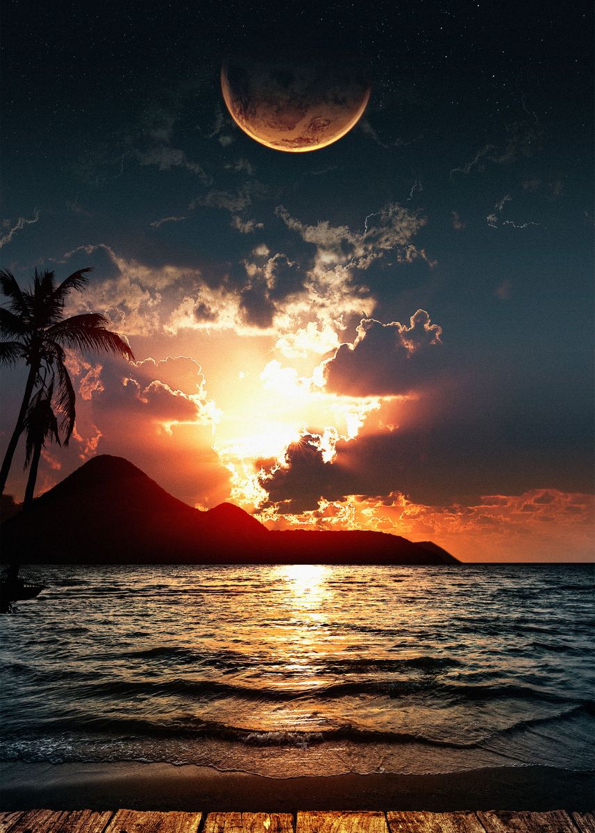 'Magic island life' Poster, picture, metal print, paint by Finnick ...