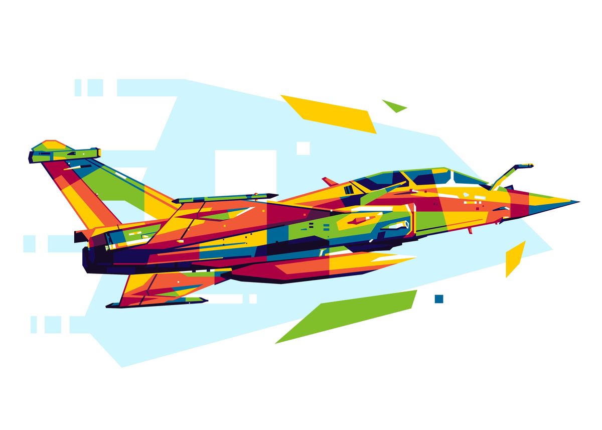 'Dassault Rafale' Poster by Lintang Wicaksono | Displate