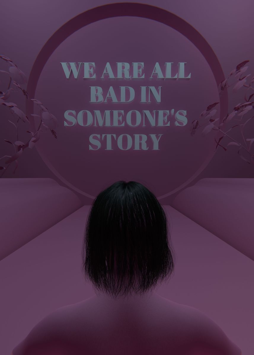 'We Bad Pink 3D Quote' Poster, picture, metal print, paint by Irawan ...