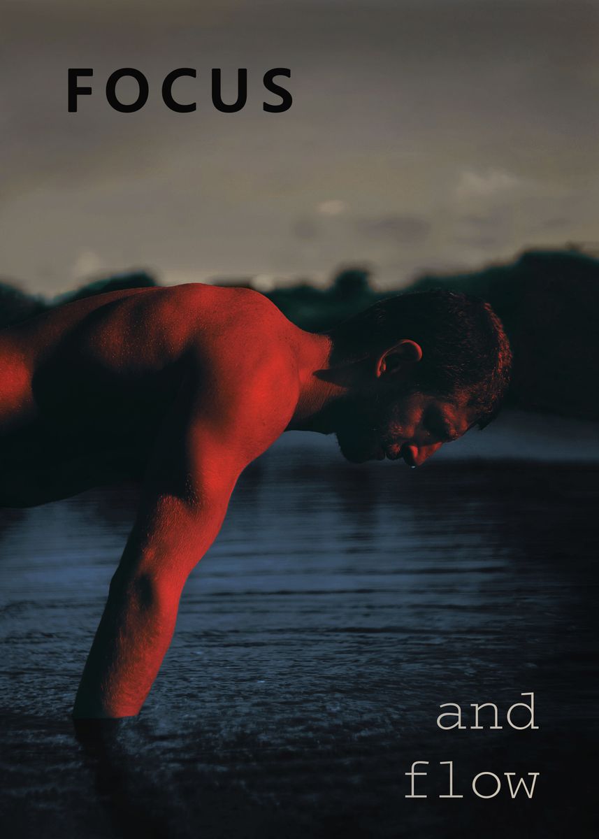 'FOCUS and flow' Poster, picture, metal print, paint by IvFandi | Displate