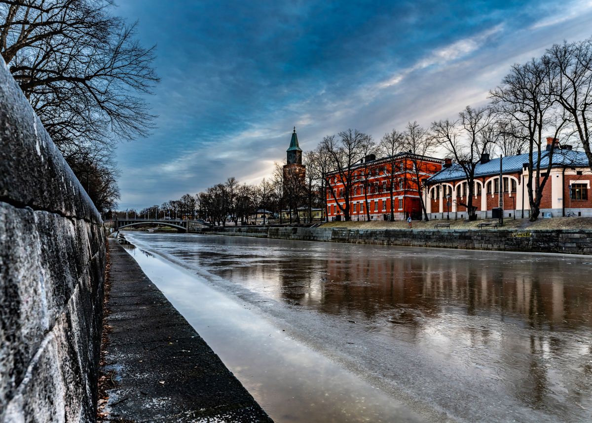 'Winter Morning in Turku' Poster by Lasse A | Displate
