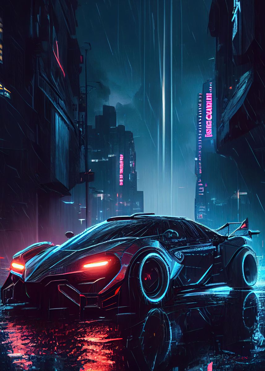 'Future Car' Poster, picture, metal print, paint by Dimitri Bertan ...