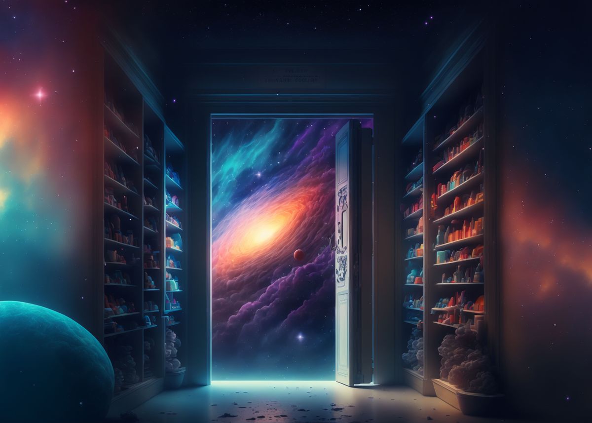 'Universe from my Room' Poster by Cybronauts | Displate