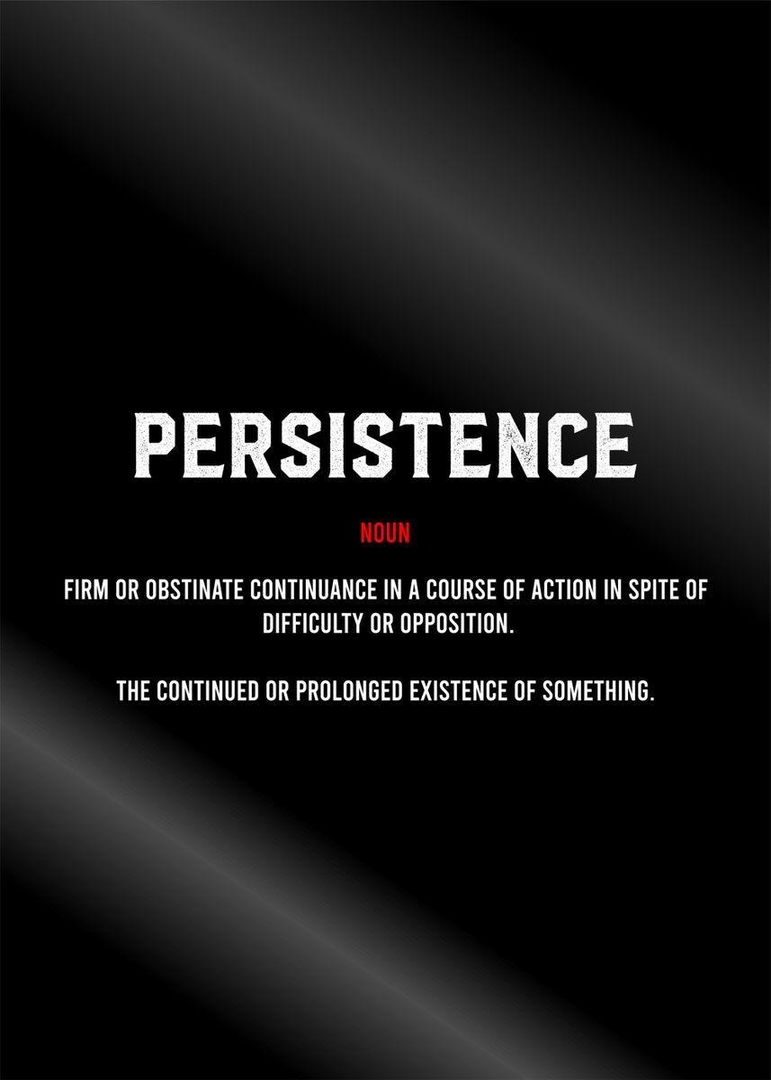 'persistence' Poster by Bestselling Displate Poster | Displate
