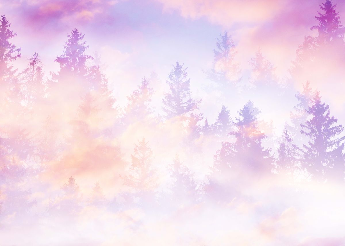 'Pastel Forest Dream 1' Poster by Anita's & Bella's Art | Displate