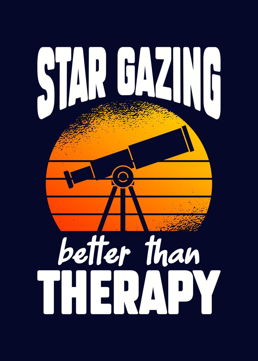 'Star Gazing Therapy' Poster, picture, metal print, paint by MzumO ...