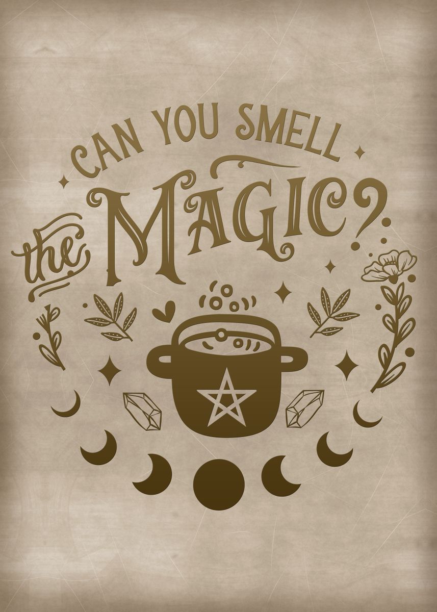 'Can you smell the magic' Poster, picture, metal print, paint by ...