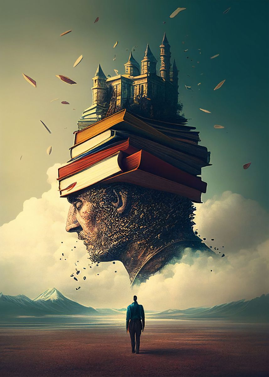 'Adventure in a book' Poster, picture, metal print, paint by Digital ...