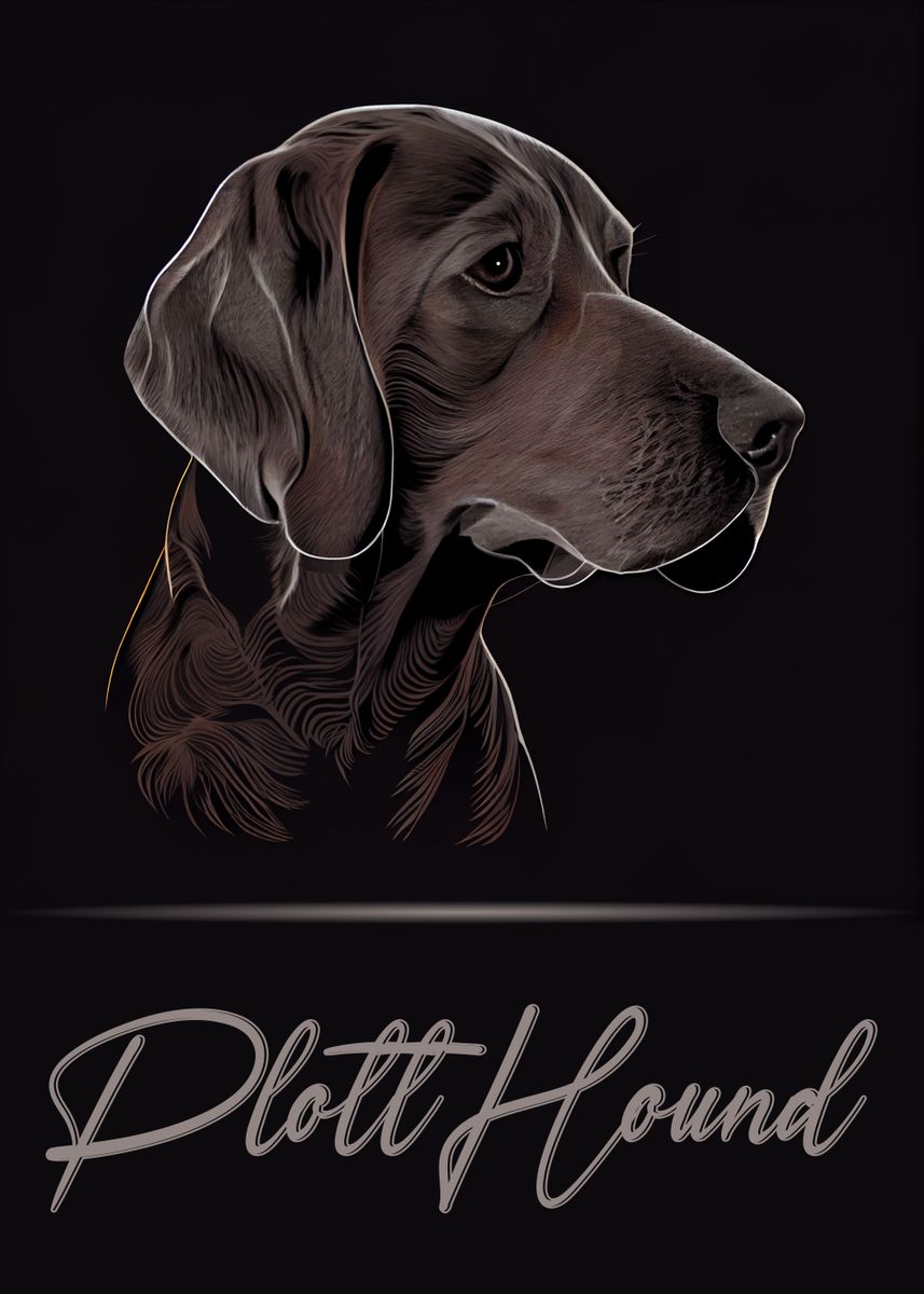 'Plott Hound' Poster, picture, metal print, paint by Artistic Paradigms ...