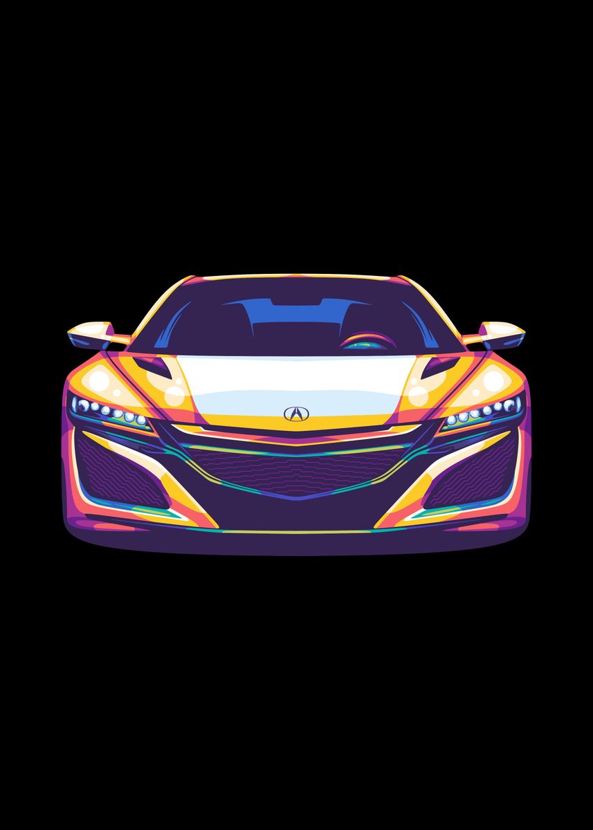 'Acura' Poster, picture, metal print, paint by Dedew Doublede | Displate