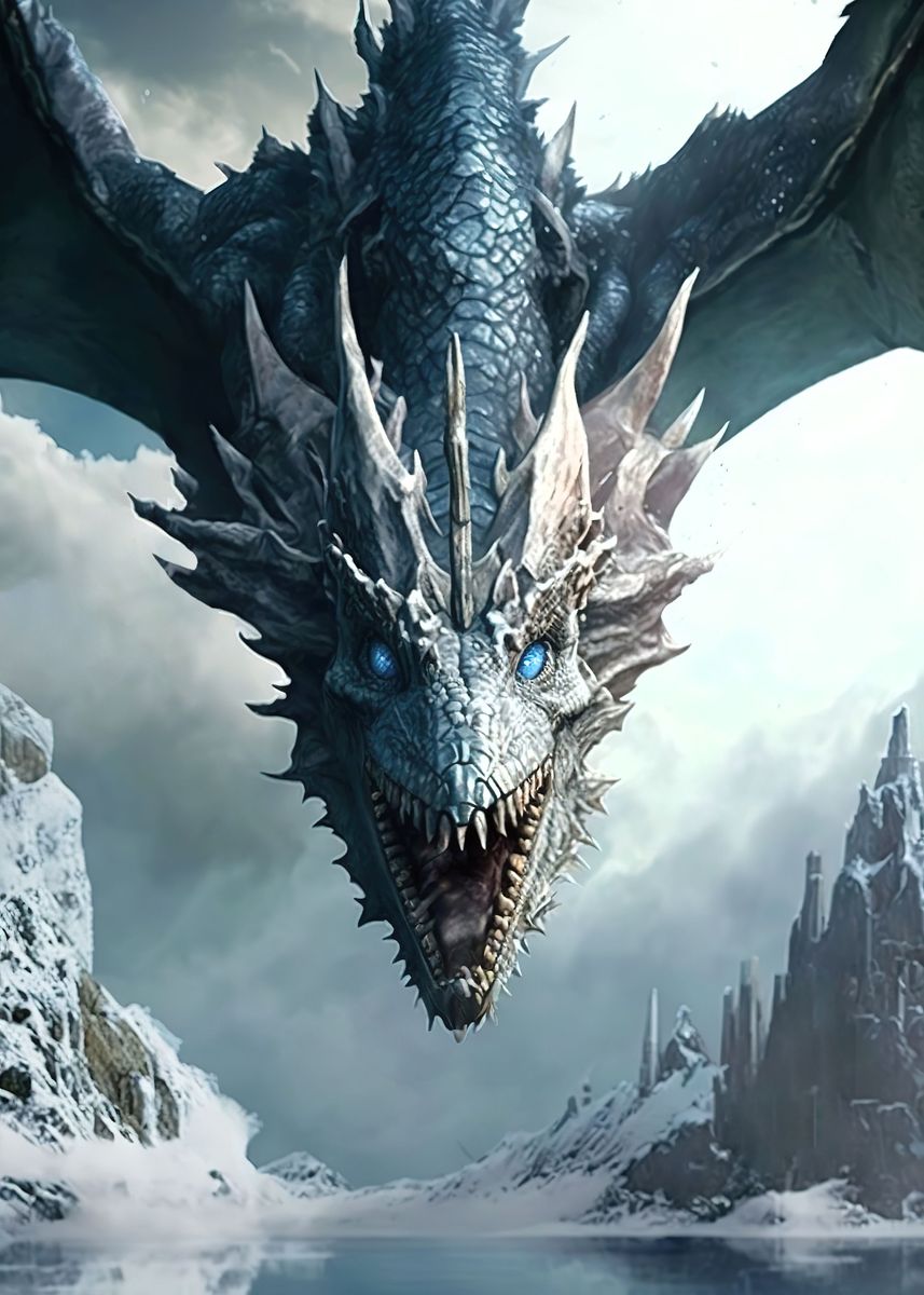 'Flying dragon II' Poster, picture, metal print, paint by Arturo Vivo ...