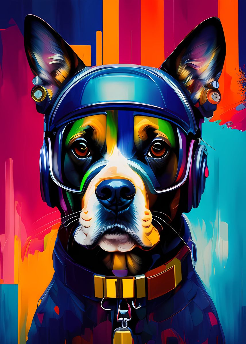 'cute dog' Poster, picture, metal print, paint by erma wati | Displate