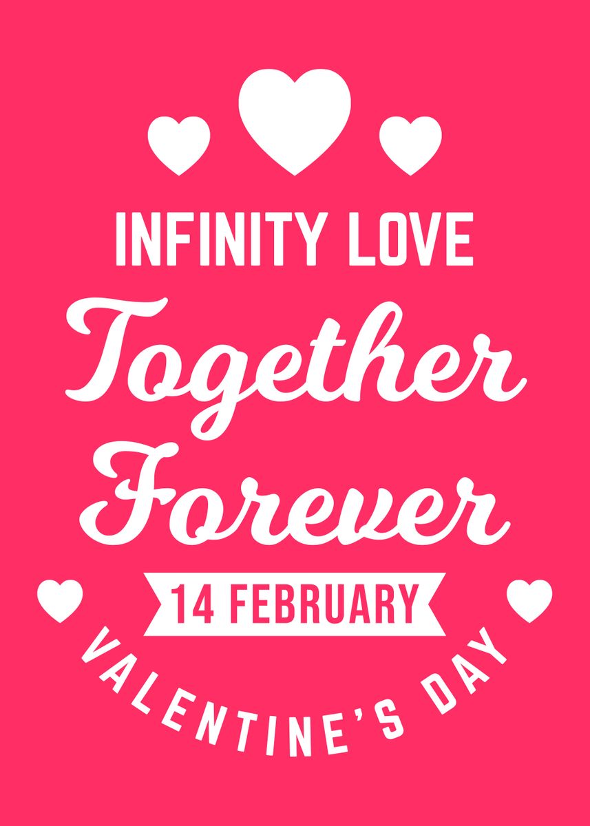 'Infinity Love Together' Poster, picture, metal print, paint by Kami ...
