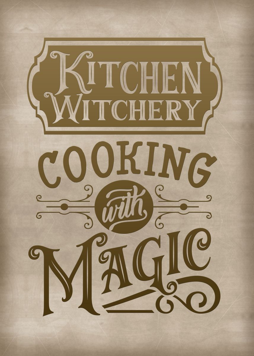 'Kitchen witchery ' Poster, picture, metal print, paint by XandYart ...