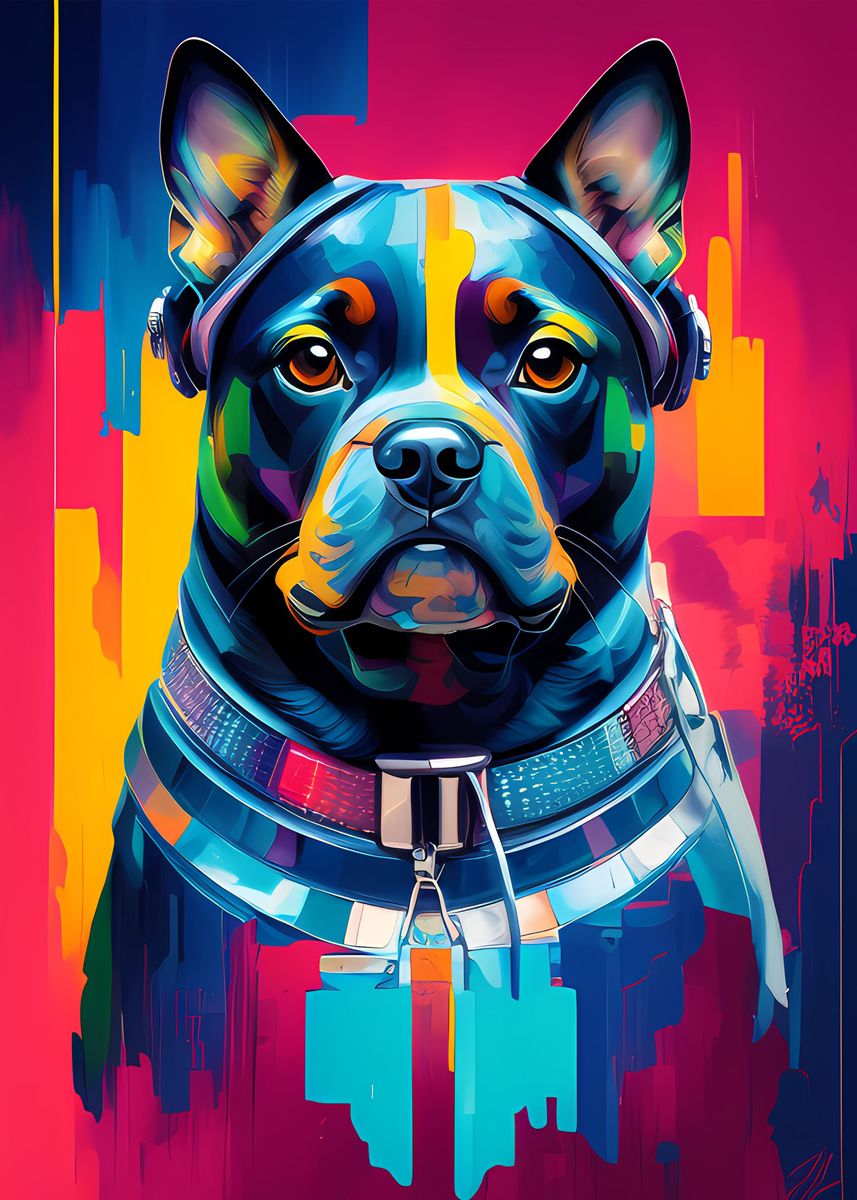 'cute dog' Poster, picture, metal print, paint by erma wati | Displate