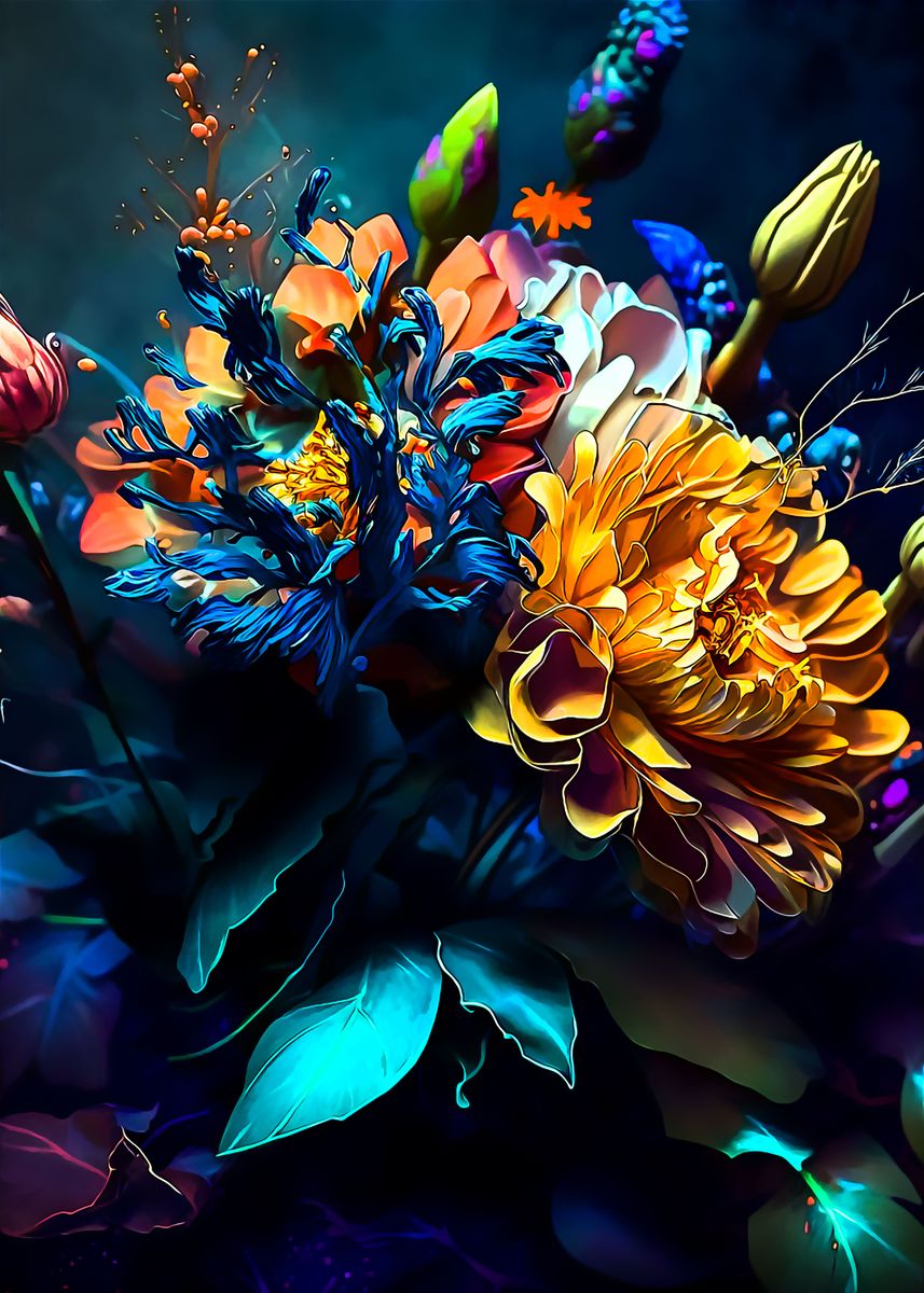 'Flower' Poster by Ties Rosi | Displate