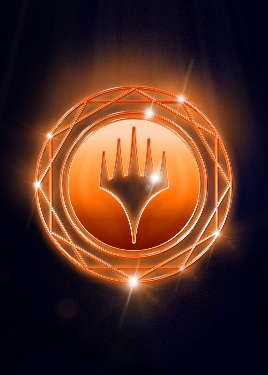 'Planeswalker Neon' Poster, picture, metal print, paint by Magic The ...