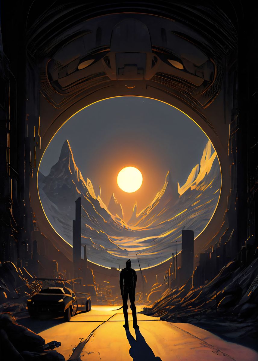 'Mountain base' Poster, picture, metal print, paint by Nathan Ponty ...